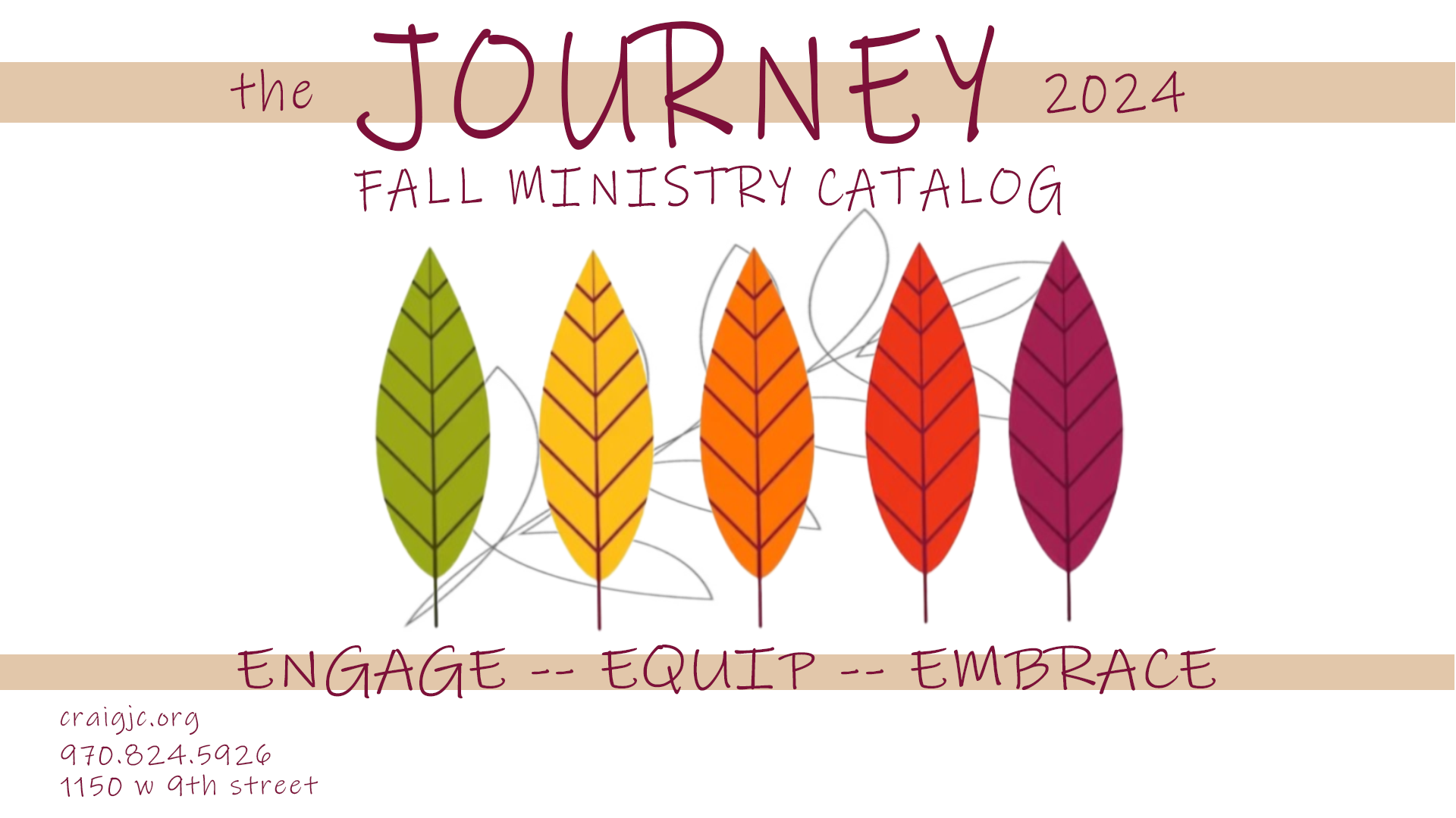 2024 Fall Ministry Catalog – The Journey At First Baptist
